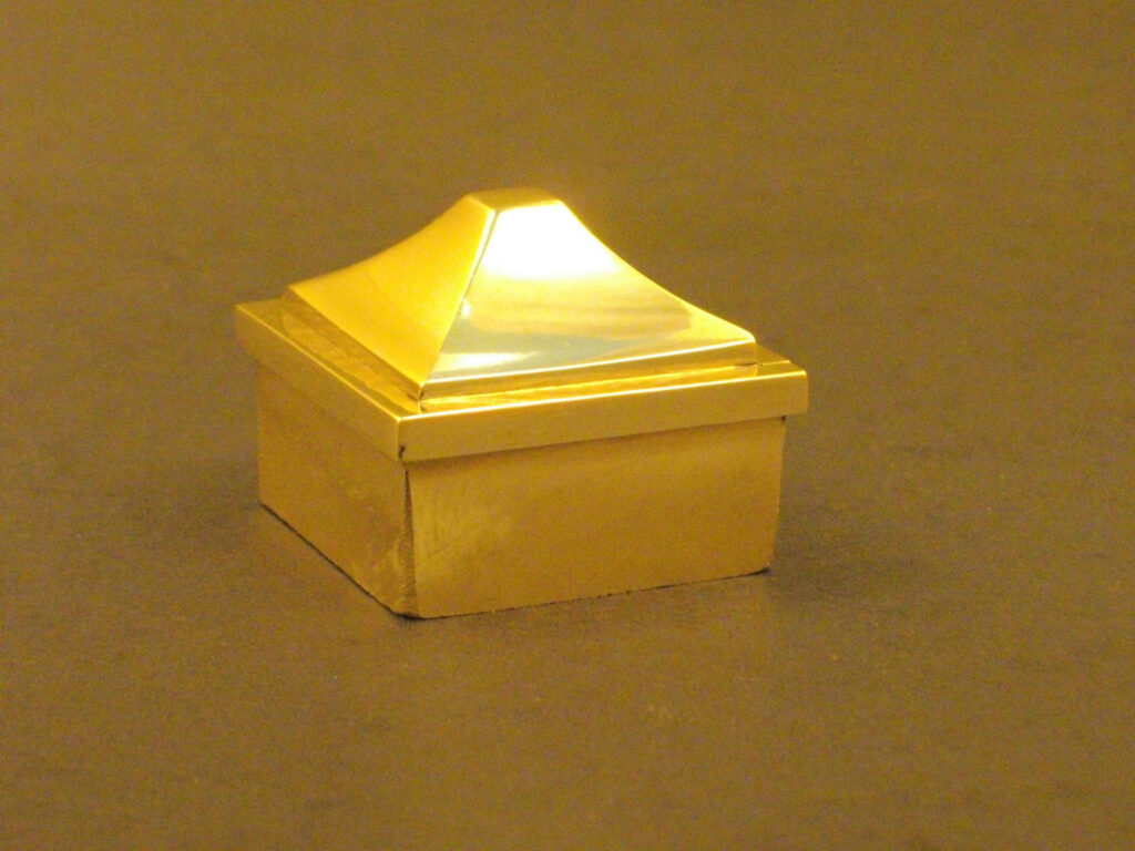 Pyramid Square End Caps | Brassworks USA